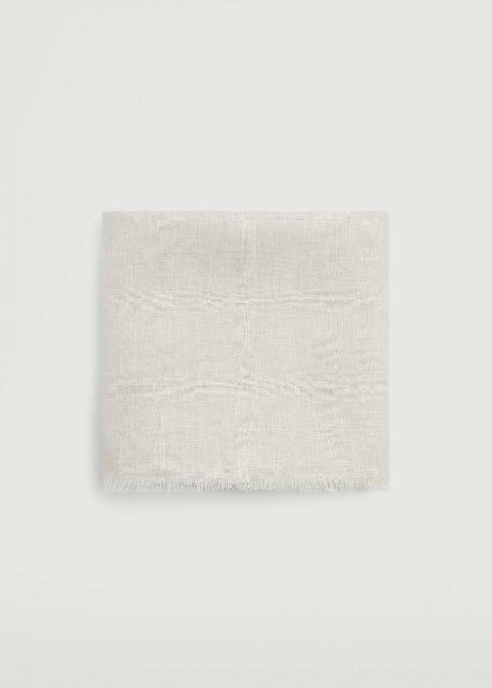 Hombre Fular 100% lino Beige | Fulares Mango ⋆ Jmcharro